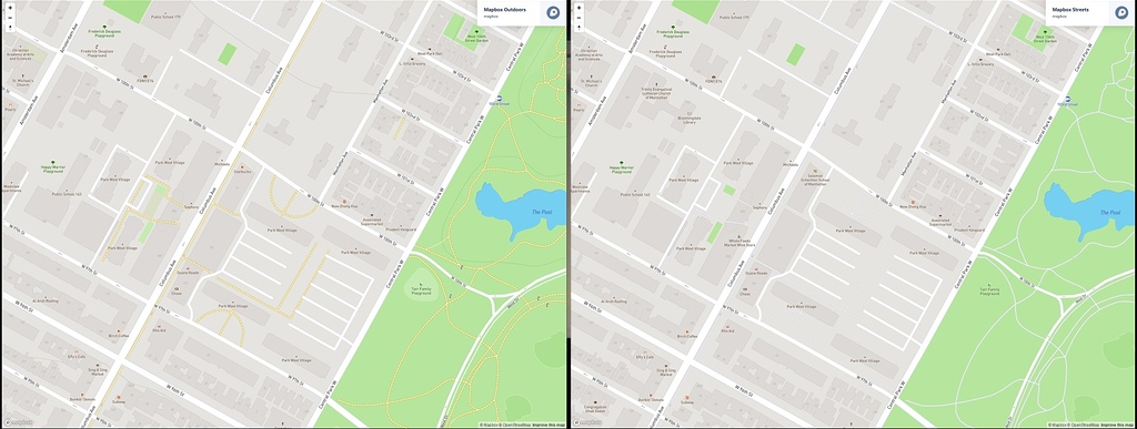 Mapbox style improvement - Ideas - CityStrides Community
