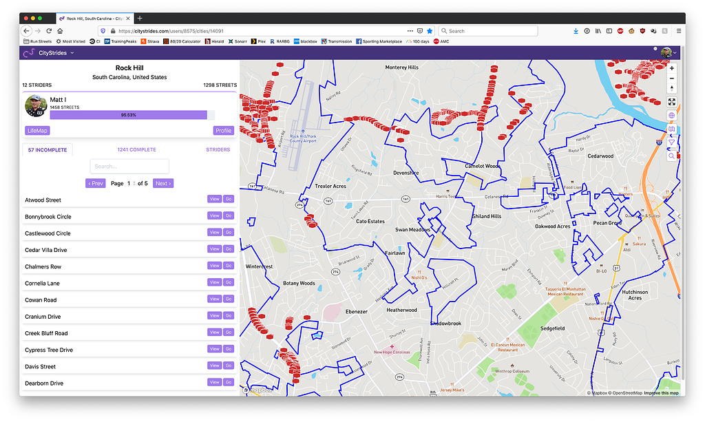 Purple Lines missing from LifeMap - Support - CityStrides Community