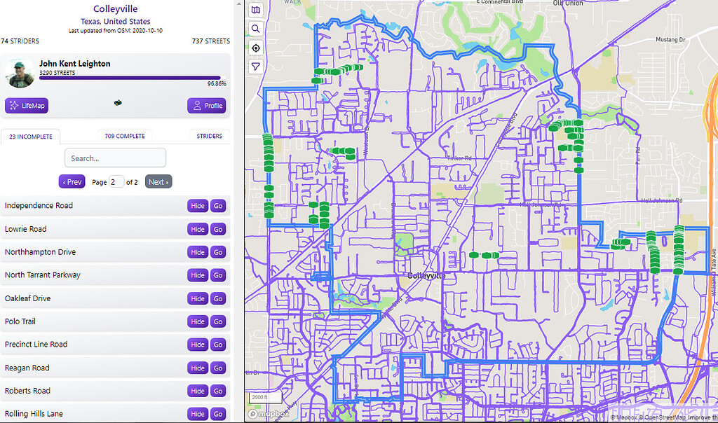 23 "incomplete" streets but map shows all green - City/Street/Node ...