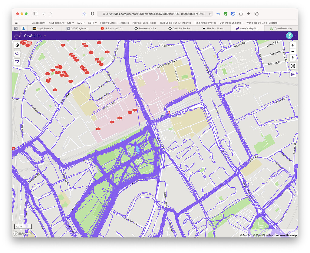 Indoor corridor showing nodes in CS - Support - The CityStrides Community